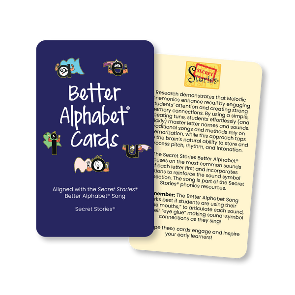 Better Alphabet® Cards – The Secret Stories