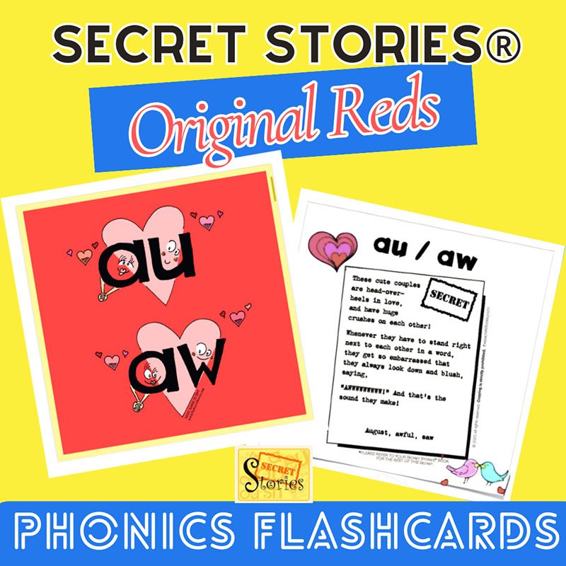 Original Red Phonics Flashcards – The Secret Stories