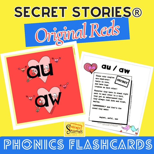 Original Red Phonics Flashcards – The Secret Stories
