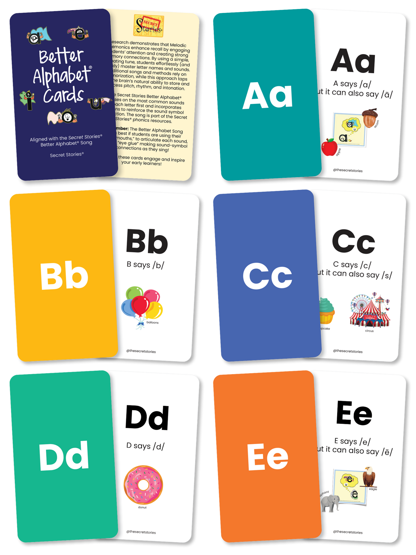 Better Alphabet® Cards – The Secret Stories